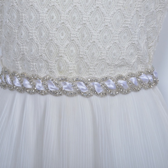 David's Bridal | Accessories | Davids Bridal Wedding Crystal Braided ...